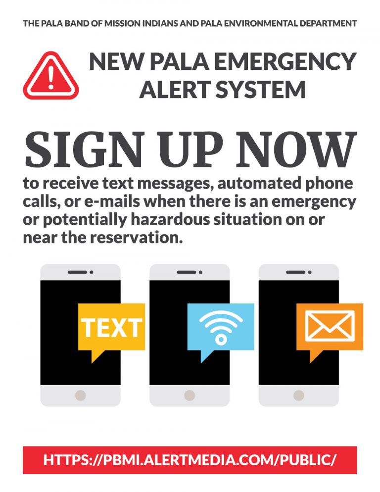 Pala Emergency Alert System - Pala Tribe