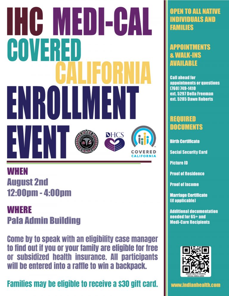 IHC Medi-Cal Covered California Enrollment - Pala Tribe