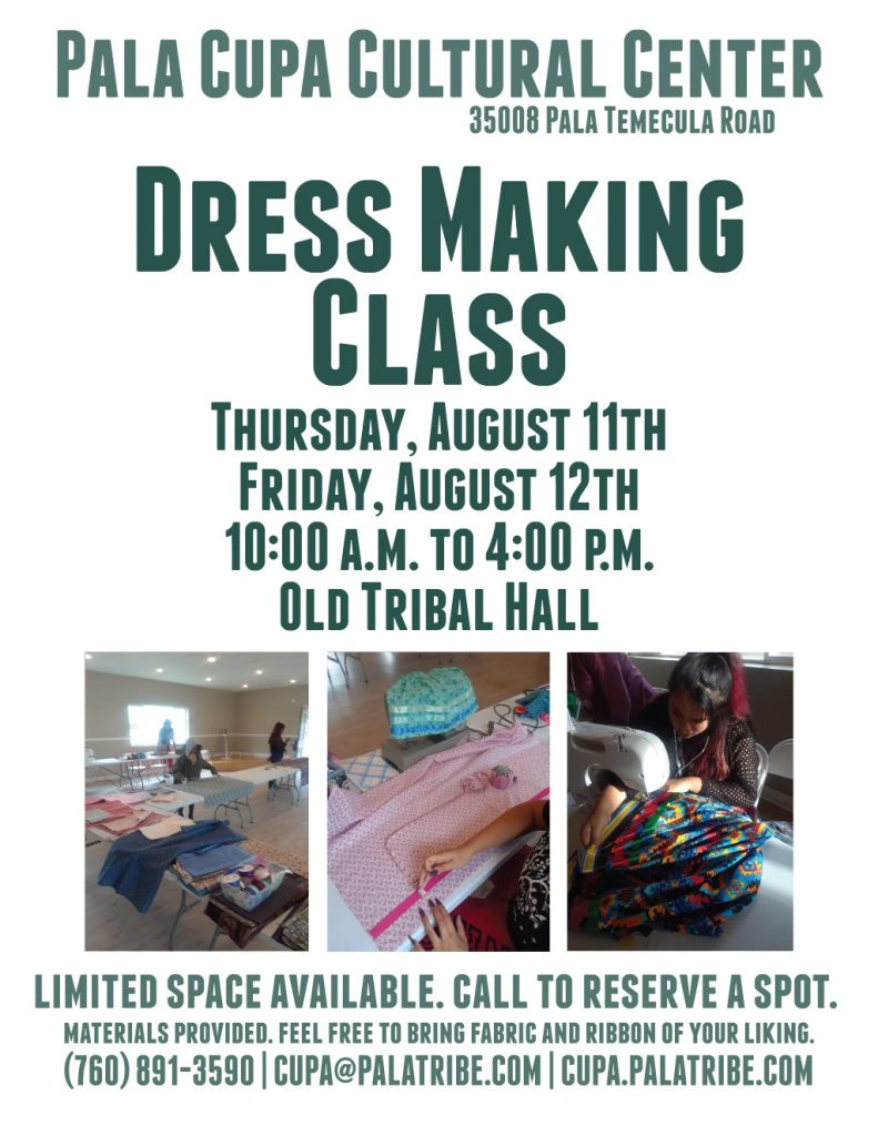 Dress Making Class - Pala Tribe