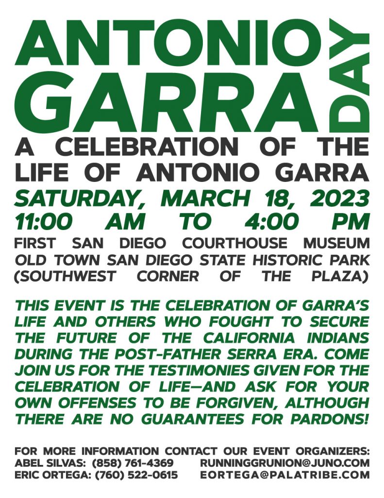 Antonio Garra Day - Pala Tribe